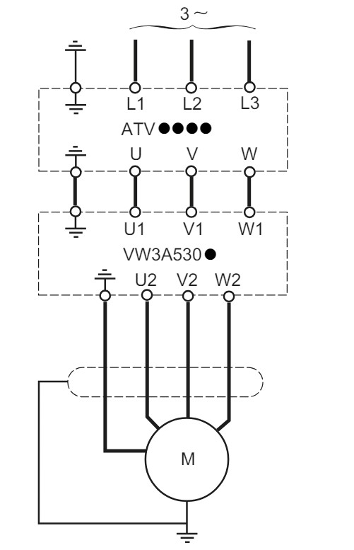 ATV610、ATV340、ATV630、ATV930变频器的输出滤波器VW3A5306和VW3A5307如何接线？ | 施耐德电气 China
